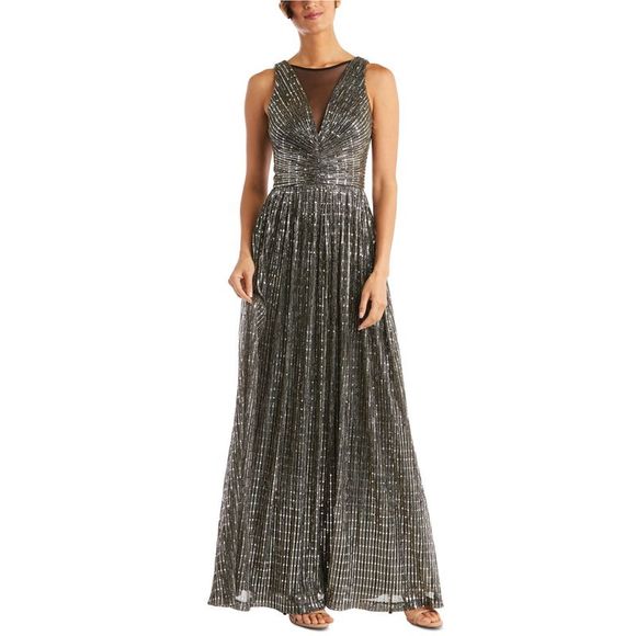 Night Way Collections | Dresses | Nightway Womens Illusion Gown Dress ...